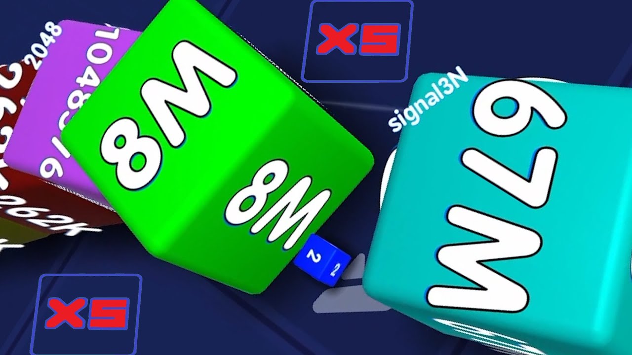 Cube 2048.io Game 🎲 A NEW GAME 🎲 CUBES SNAKE 2048.io Gameplay - YouTube