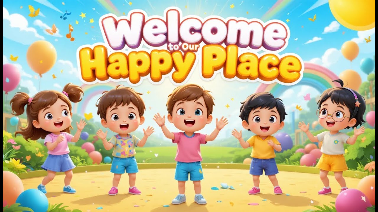 Welcome to Our Happy Place 🌈 | Happy Poem for Kids | Fun Rhymes ...