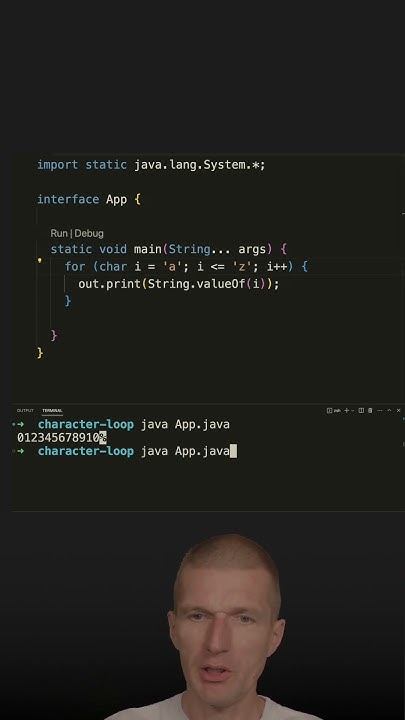 The Alphabet Looping Over Characters Java Shorts Coding Airhacks Youtube