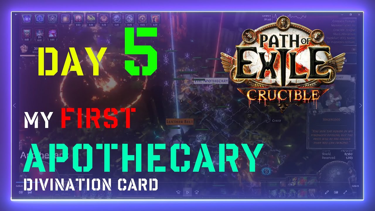 PoE 3.21 DAY 5 Recap | The APOTHECARY dropped | Path of Exile ...