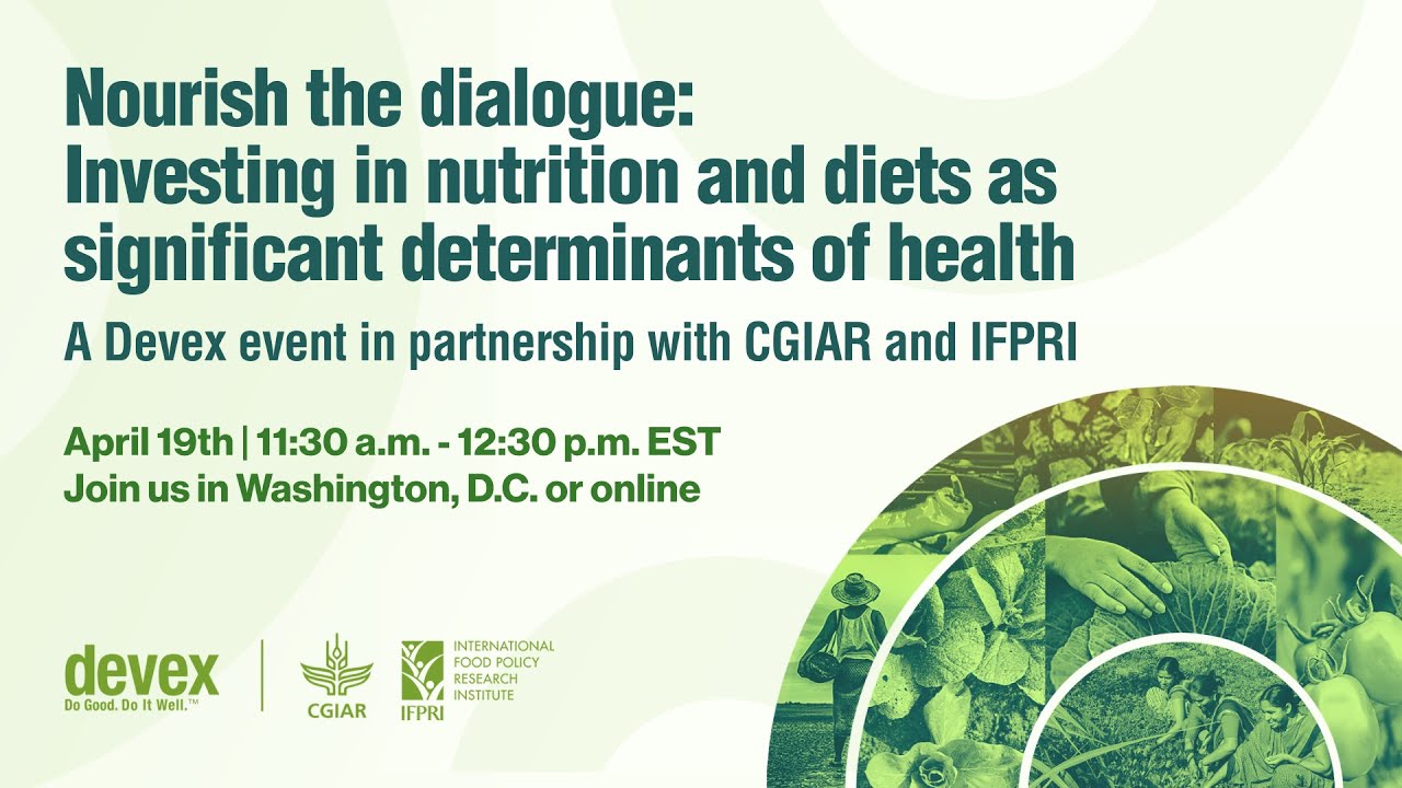 Nourish the Dialogue: Investing in nutrition and diets as significant ...