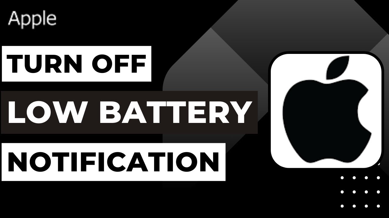 How To Turn Off Low Battery Notification on Any iPhone ! - YouTube