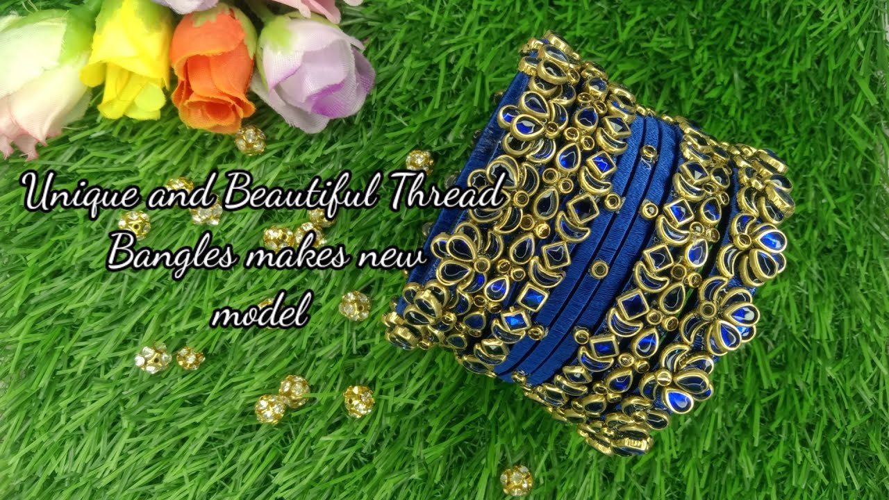 Unique and latest model Design thread bangles making new model|Thread ...