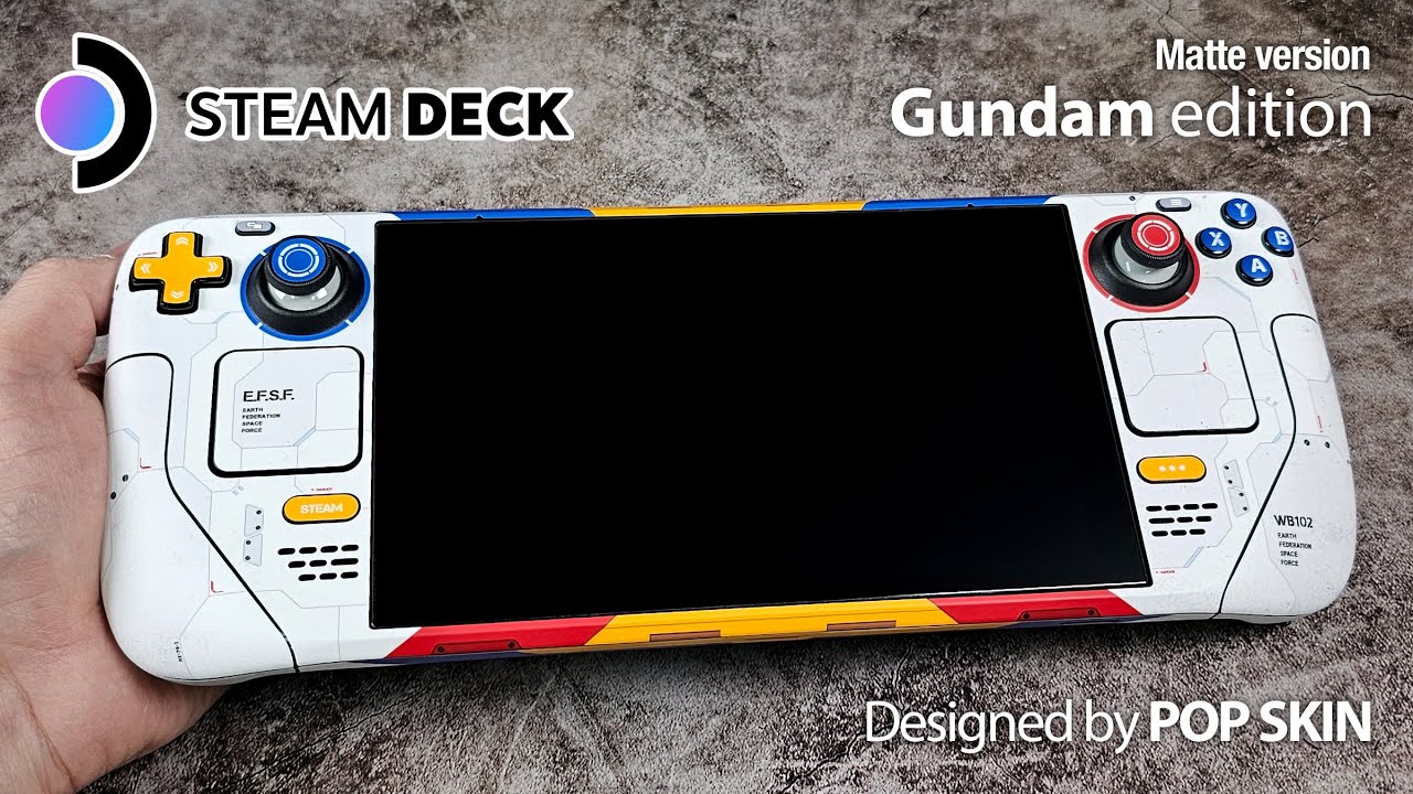 Steam Deck Gundam edition POP SKIN (Matte version) - YouTube
