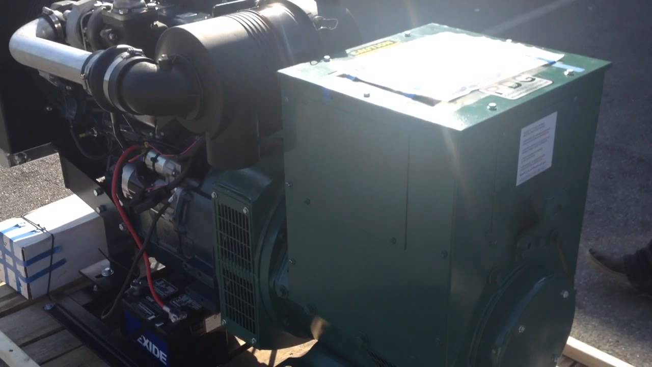 Kubota 45 KW generator - YouTube