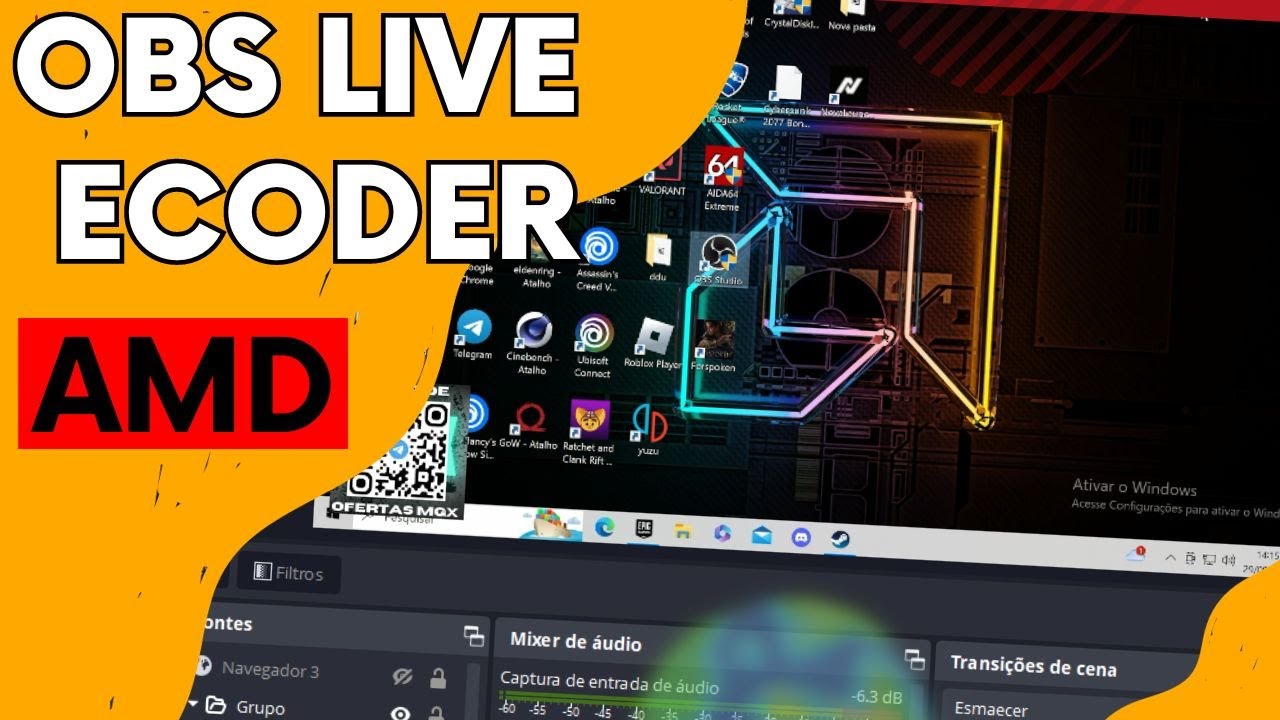 Passo a passo - Como configurar OBS STUDIO para placas de video AMD ...