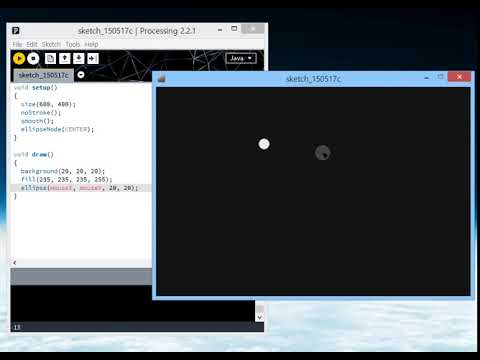 Processing Tutorial 2 - mouseXY - YouTube