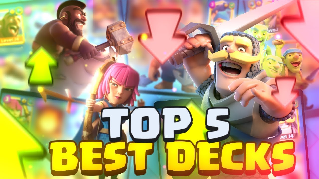 TOP 5 DECKS AFTER NEW BALANCE CHANGES IN CLASH ROYALE! - YouTube
