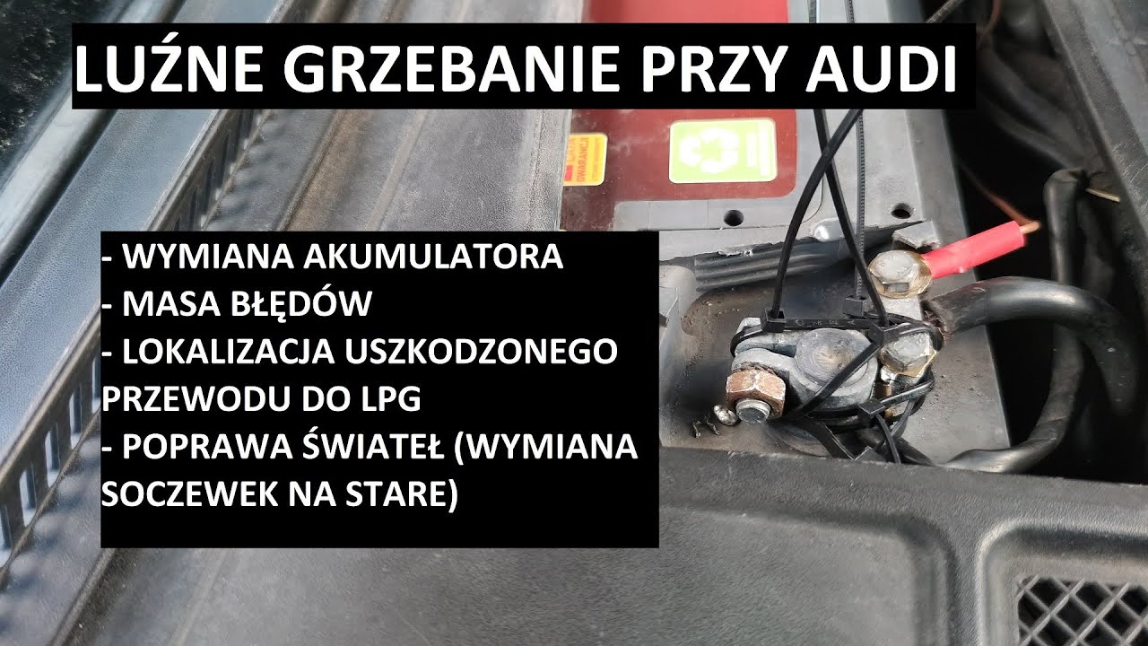 Luźne grzebanie przy Audi A6C5 - wymiana akumulatora, błąd J271 ...