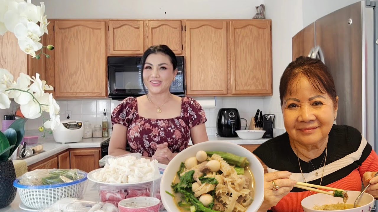 Making Hot Pot for Mom Khmer Yohan - YouTube