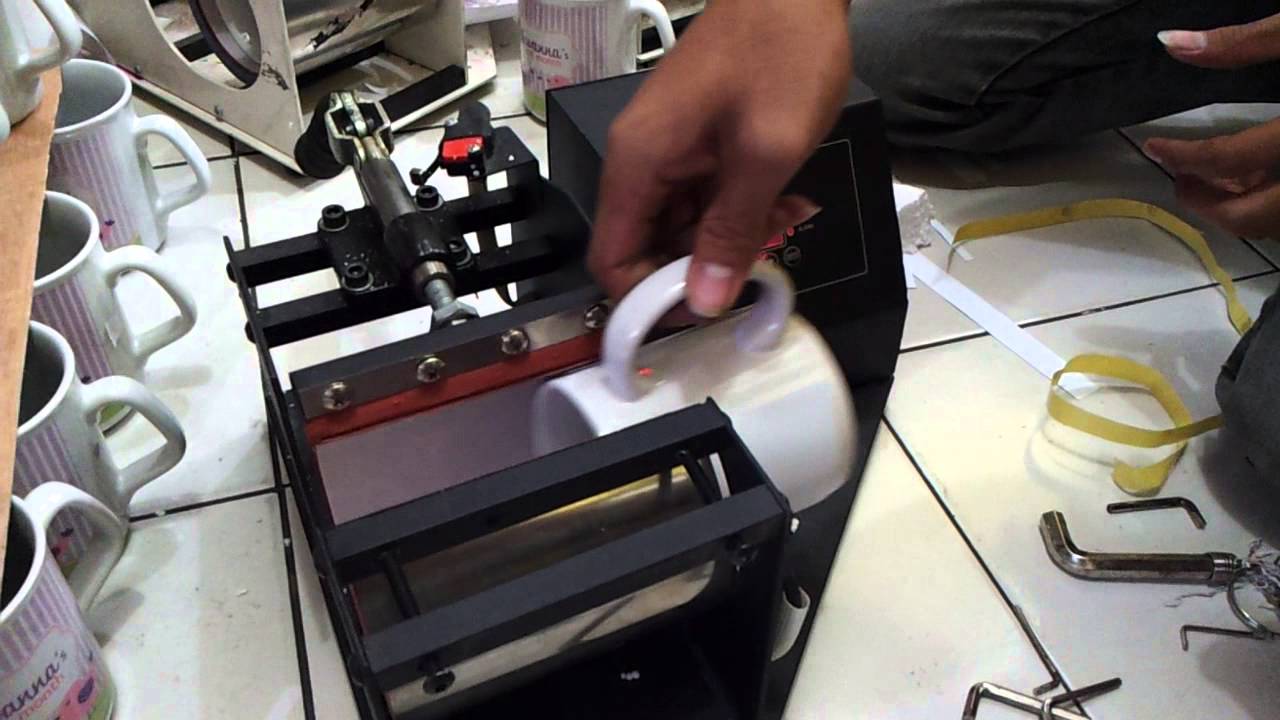 Cara Cetak Mug menggunakan mesin pres mug digital PPM - YouTube