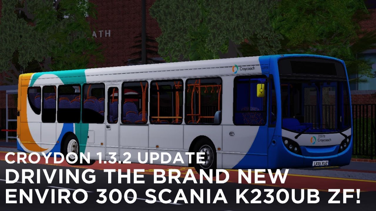 Driving the BRAND NEW Enviro 300 Scania K230UB ZF in Croydon Roblox ...