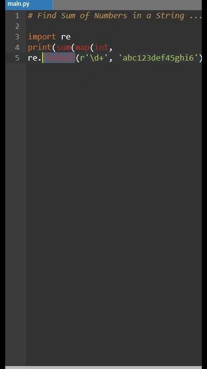 🔥 Find The Sum Of Numbers In A String In Python Shorts Coding Correctcoding Codinglife