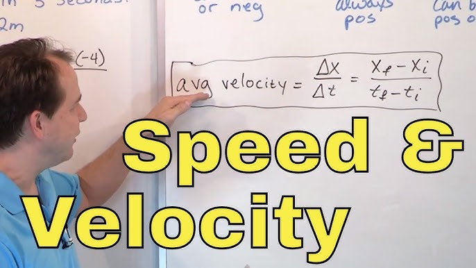 Examples Of Velocity And Speed