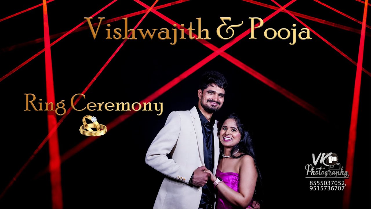 Vishwajith & Pooja || Ring Ceremony - YouTube
