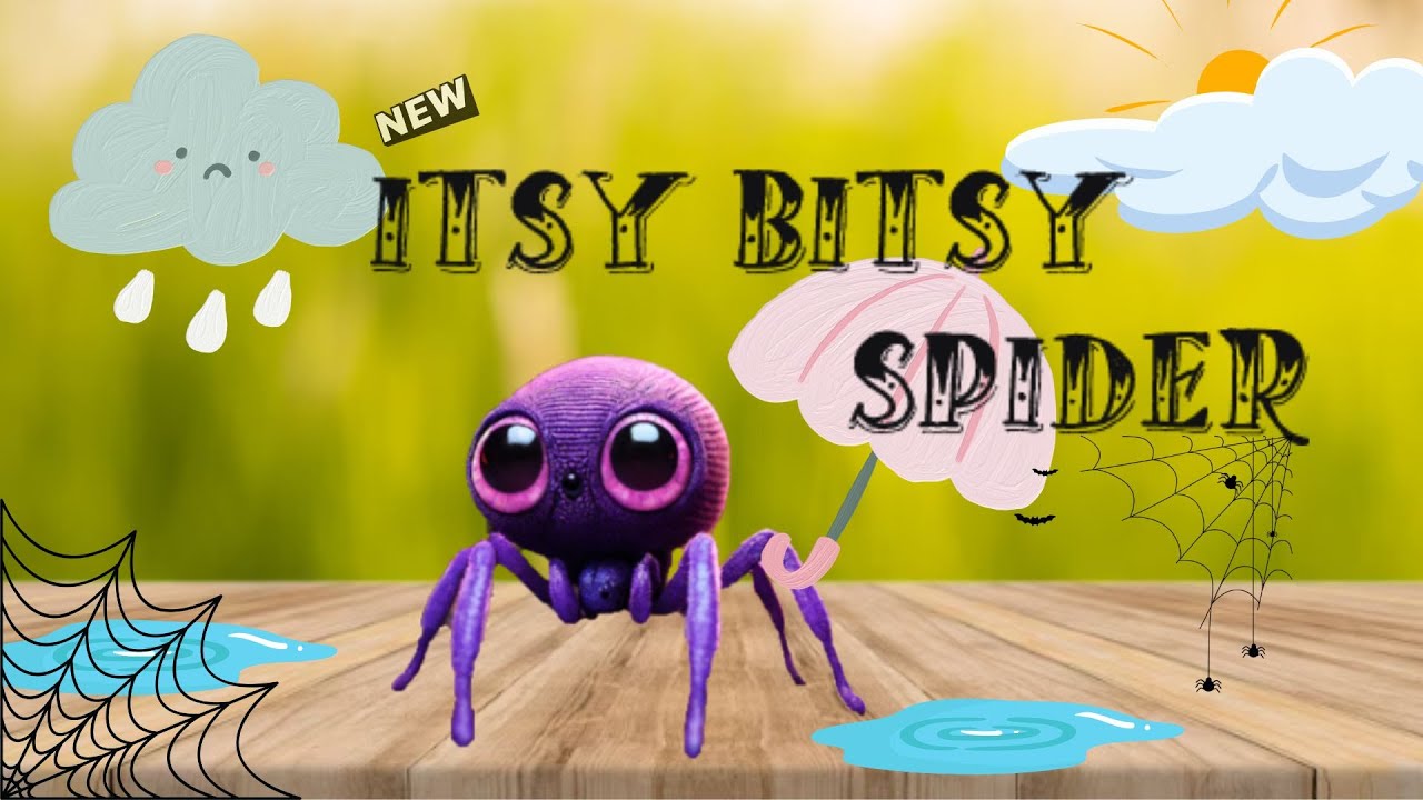 Itsy Bitsy Spider song with new pop | Song for Kids | Funky spider song ...