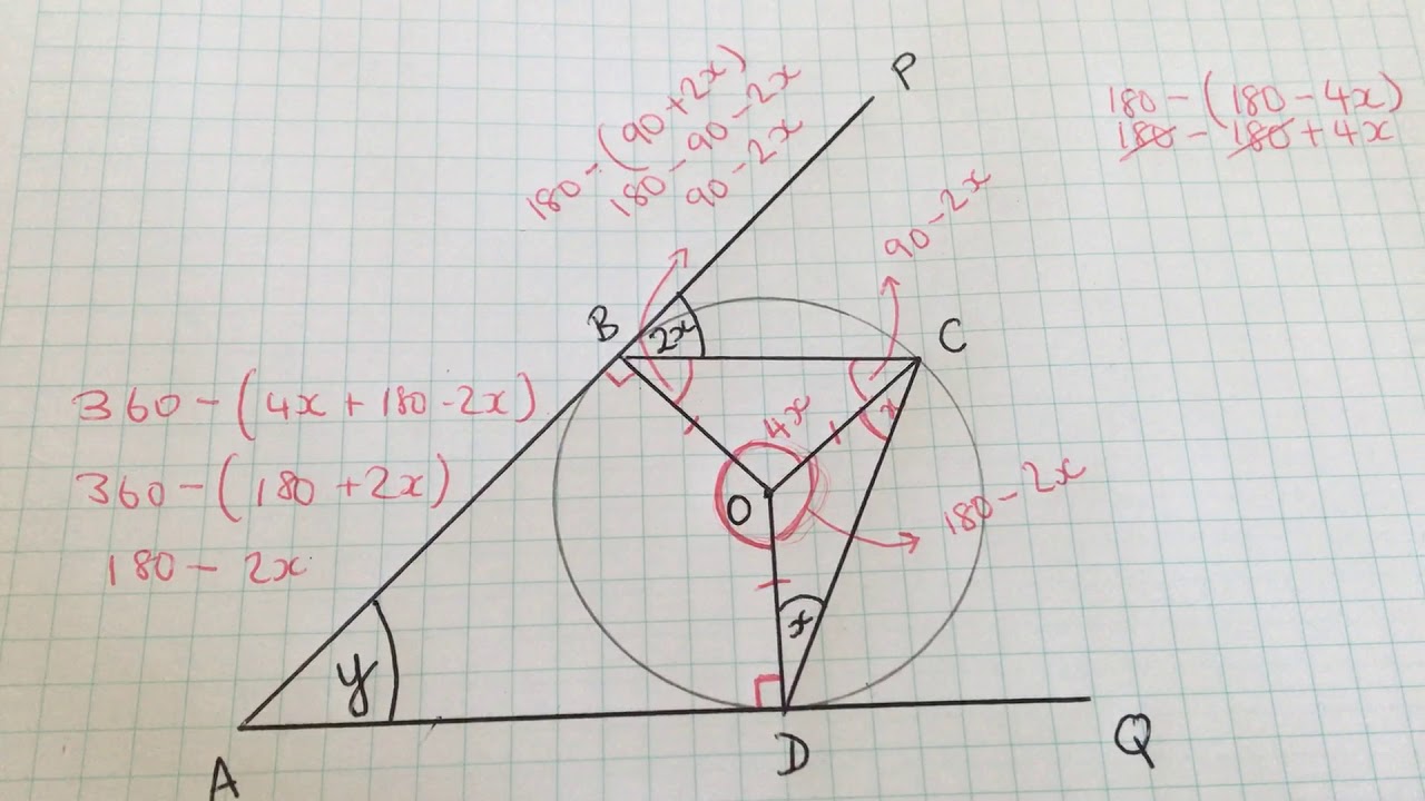 Geometric Proof GCSE Circle theorems - YouTube