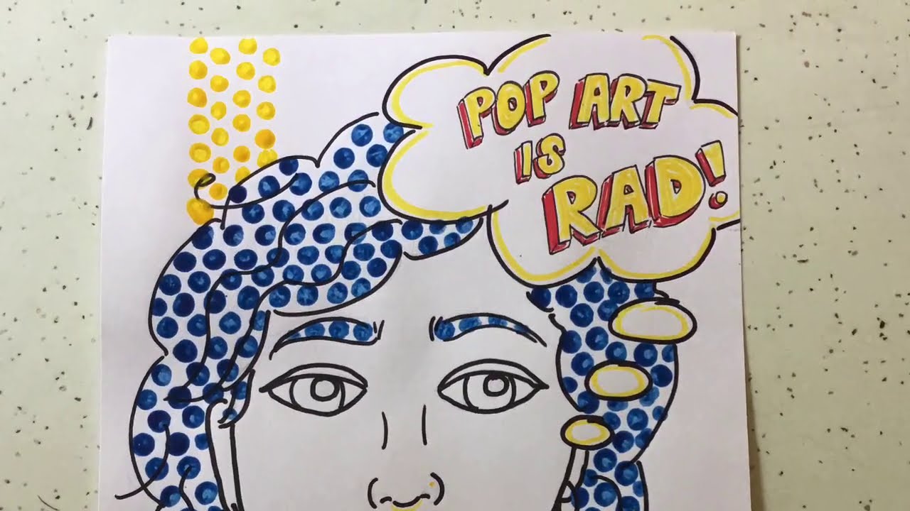 Lichtenstein Pop Art Portrait- Face Proportions - YouTube