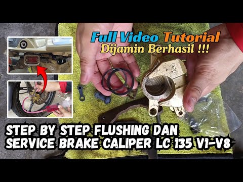 LC135/Y15zr Brake Caliper Flushing & Servis – DIY Padu! - YouTube