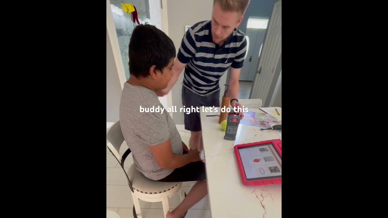 Receptive ID using AAC device. ABA session - YouTube