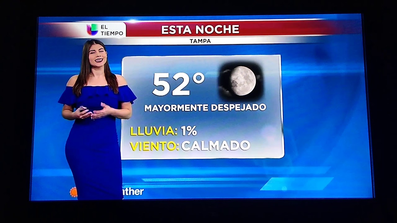 Lucy Rojas Sexy Legs Blue OutFit El Tempo - YouTube