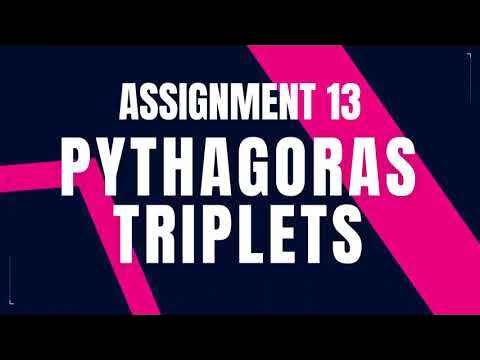 Pythagoras Triplets | Assignment 13 | Nxtwave ccbp 4.0 telugu | Python coding tips tricks ...