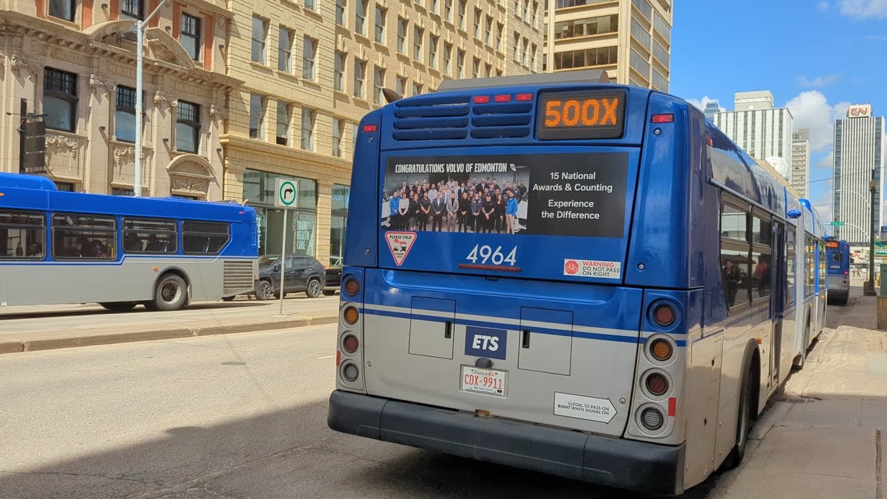 ETS Bus 2019/20 New Flyer XD60 #4964 In 500X Downtown Express - YouTube