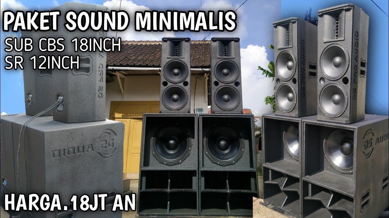PAKET 18JT AN!!!CBS 18INCH DAN SR 12INCH - YouTube