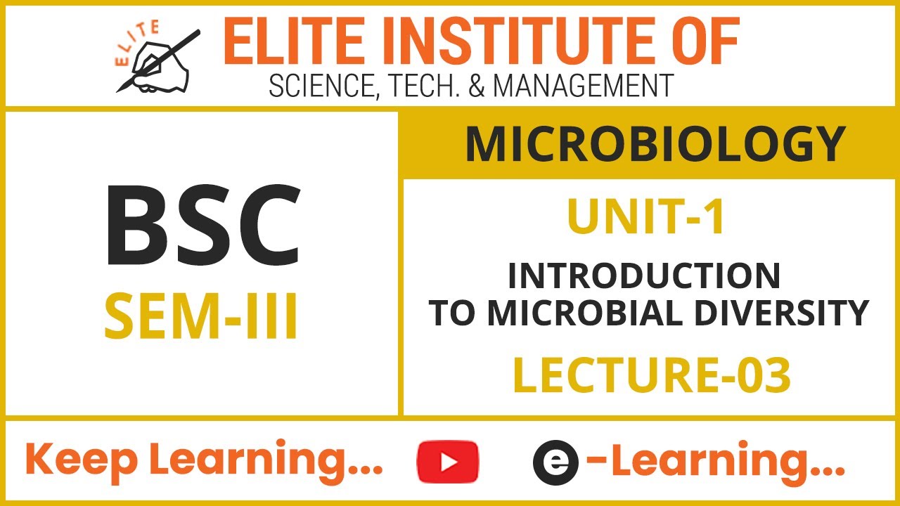 BSC SEM-III || MICROBIOLOGY || INTRODUCTION TO MICROBIAL DIVERSITY ...