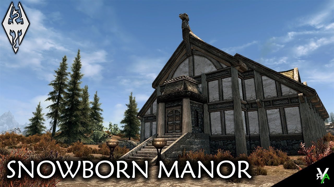 SNOWBORN MANOR: Player Home!!- Xbox Modded Skyrim Mod Showcase - YouTube