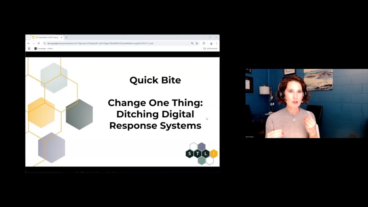 Ditching Digital Response Systems - YouTube