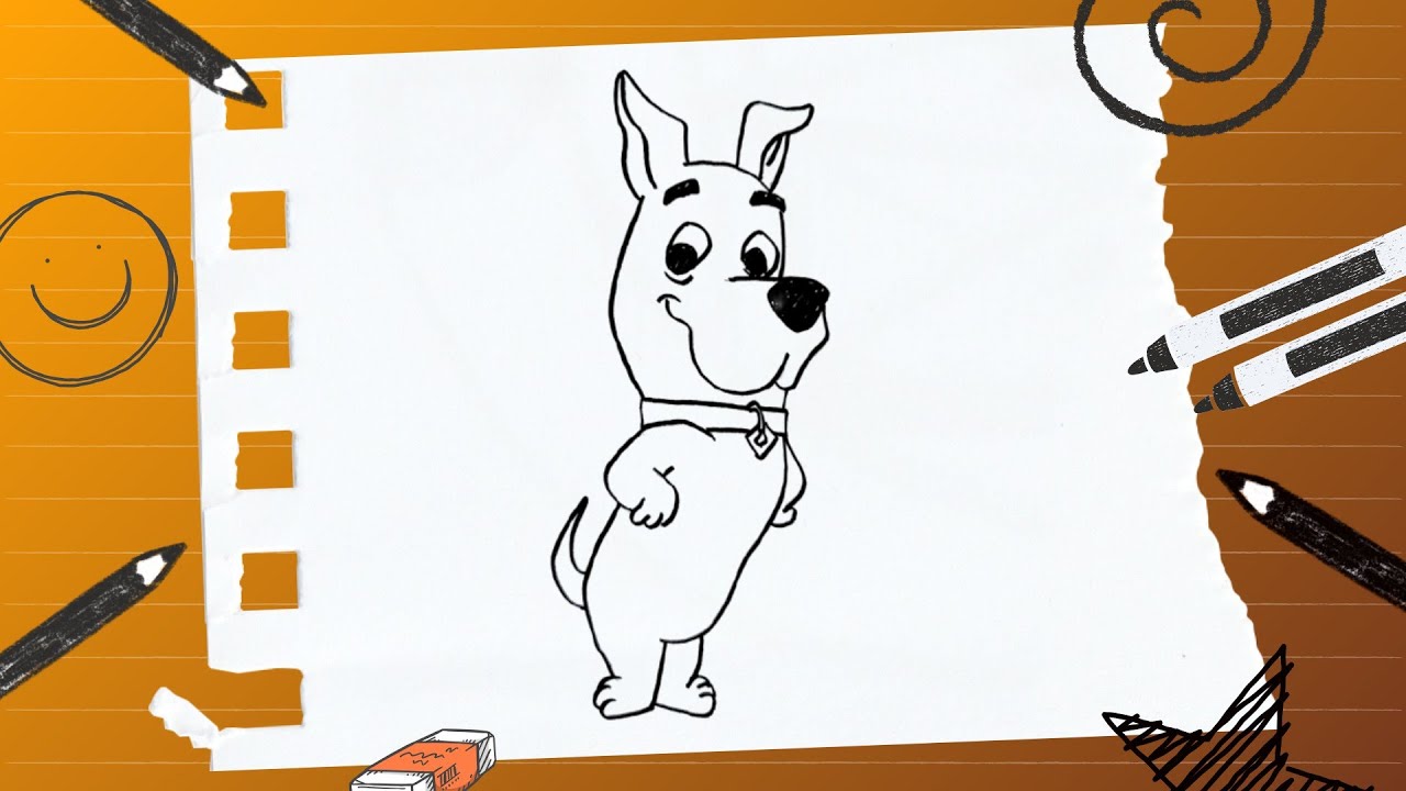 How to draw Scrappy Doo step by step - YouTube