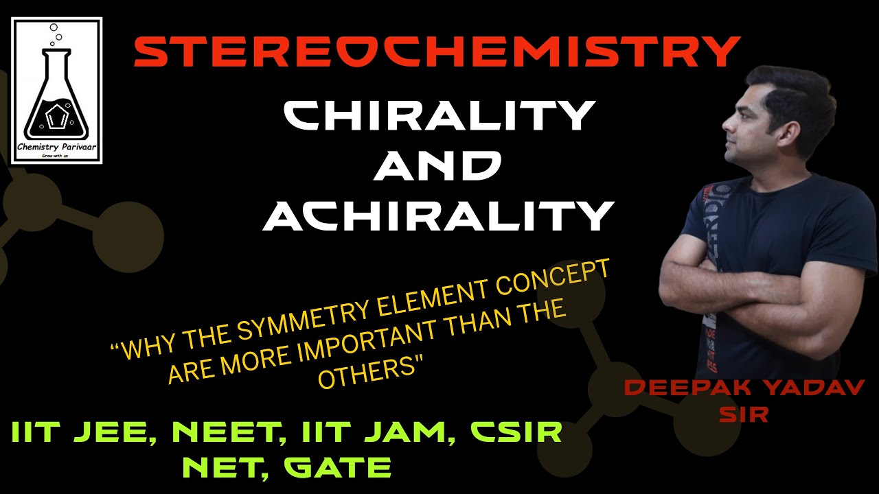 CHIRALITY AND ACHIRALITY || CHIRAL CENTRE || MOST IMPORTANT PART OF ...