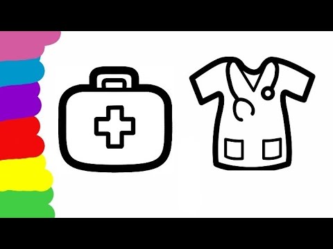 Learn How to Draw Doctors dress and Cute bag | - YouTube