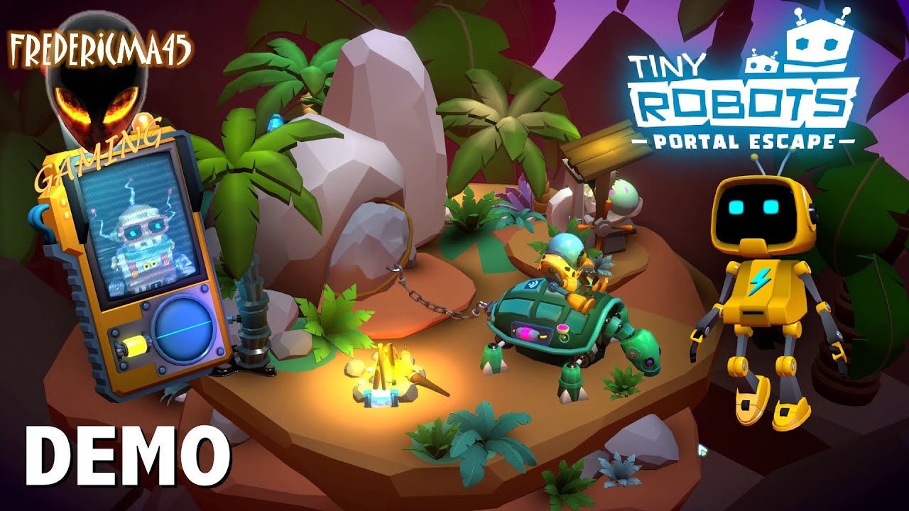Tiny Robots: Portal Escape FULL DEMO Walkthrough (Puzzle Escape Game) - YouTube