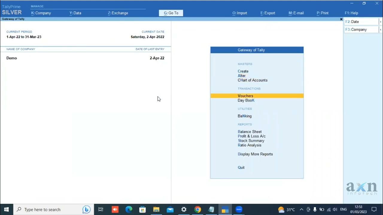 Supplier Bank Details Report TallyPrime TDL Tally Customization supplier-bank-details-report-tallyprime-tdl-tally-customization
