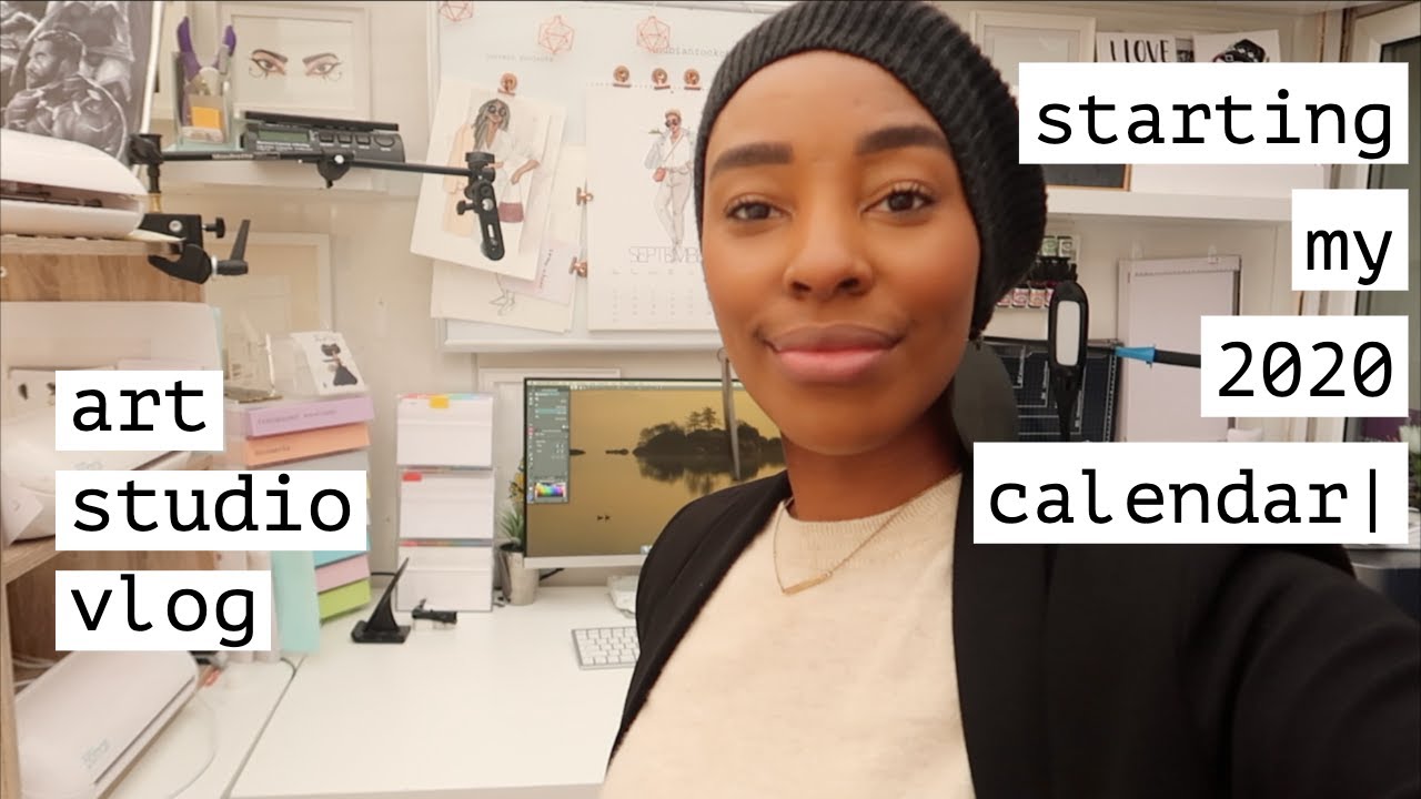 015 studio vlog| Starting my 2020 calendar - YouTube