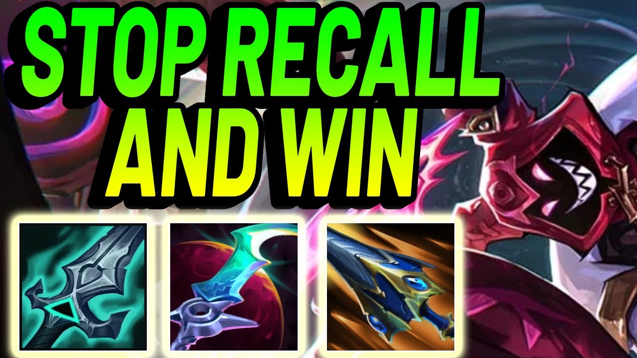 MACRO RECALL STOP AND WIN - BRUISER SHACO JUNGLE S15 - YouTube