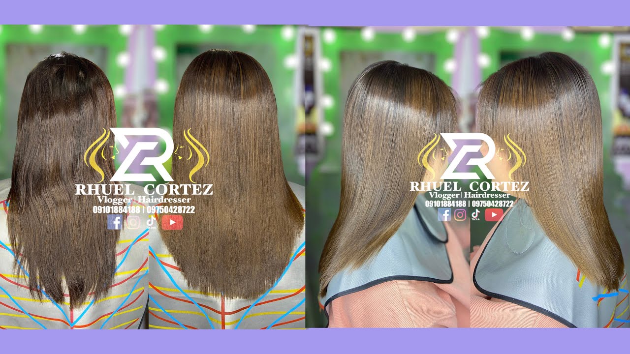 REBOND WITH BRAZILIAN HAIR BOTOX - YouTube