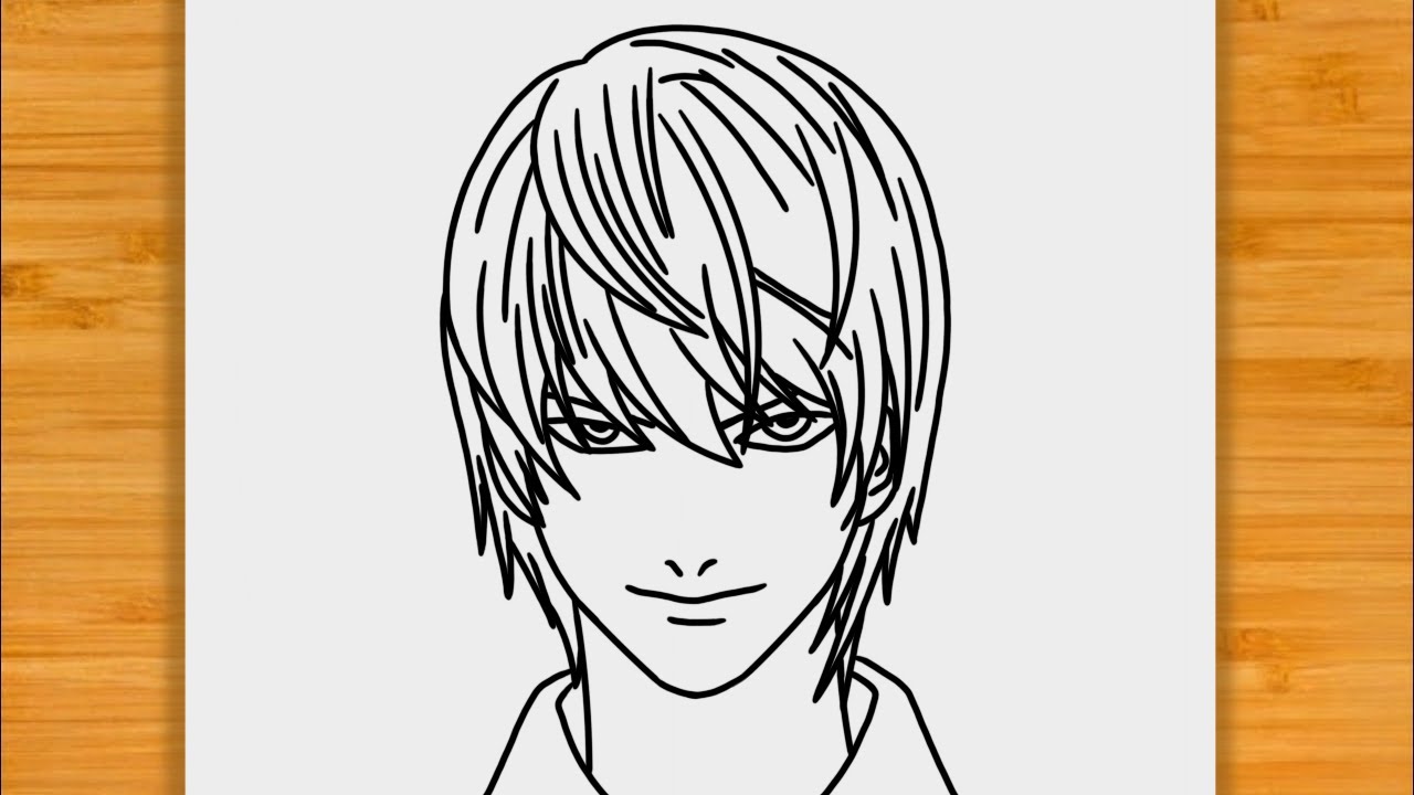Step By Step Drawing | Light Yagami | Death Note - YouTube
