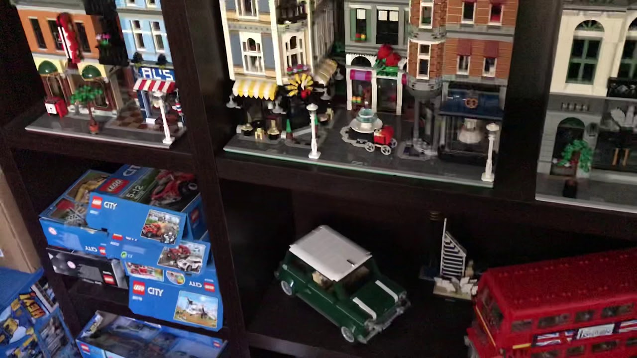Lego display shelf tour - YouTube