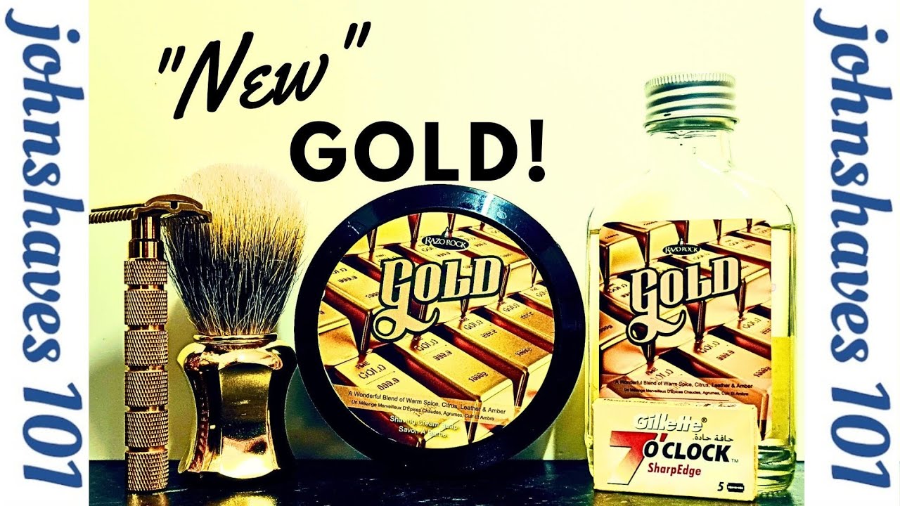 Gillette New Razor: 7 O'clock Yellow Blade: Razorock Gold Soap&Splash ...