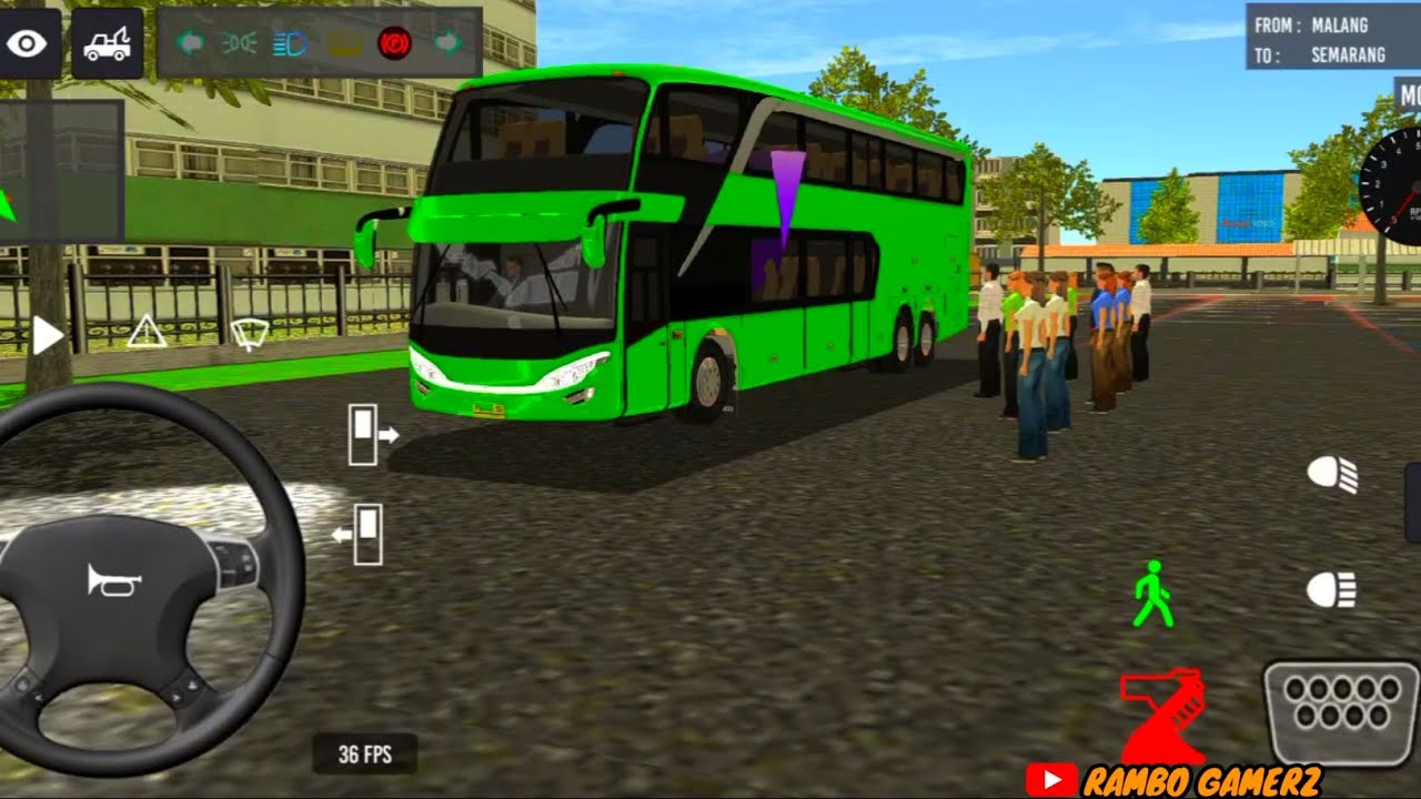 2025 euro coach bus simulator 💥|| indonesia bus driving game || #game # ...