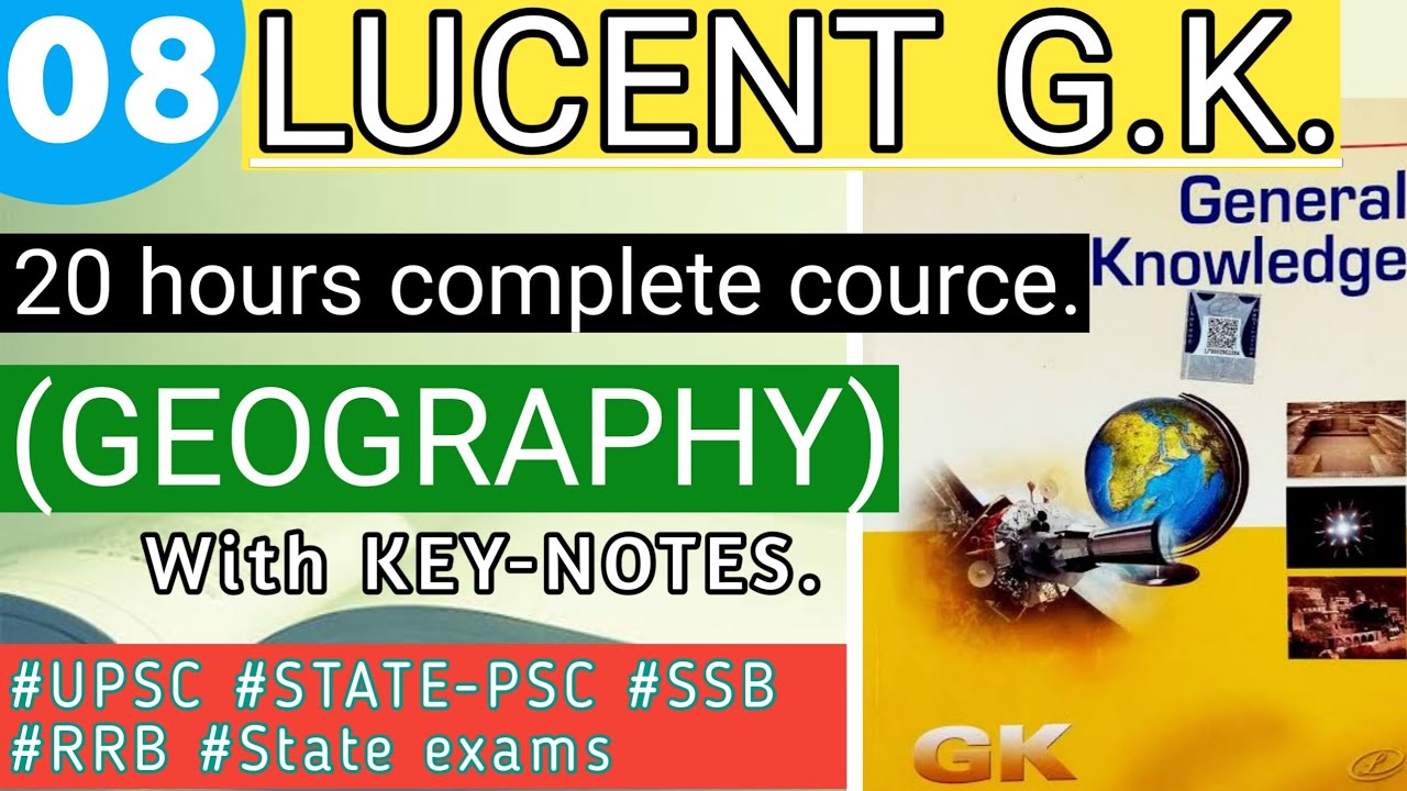 Lucent Gk (Geography)/ Lec.-8/ Earth / Continents / oceans / Lucent GK ...