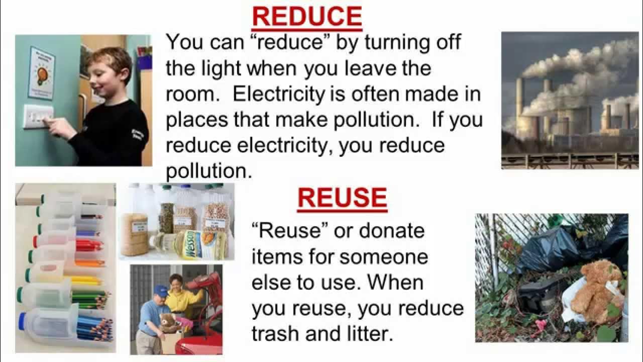 Reduce, Reuse, Recycle with song lyrics - YouTube