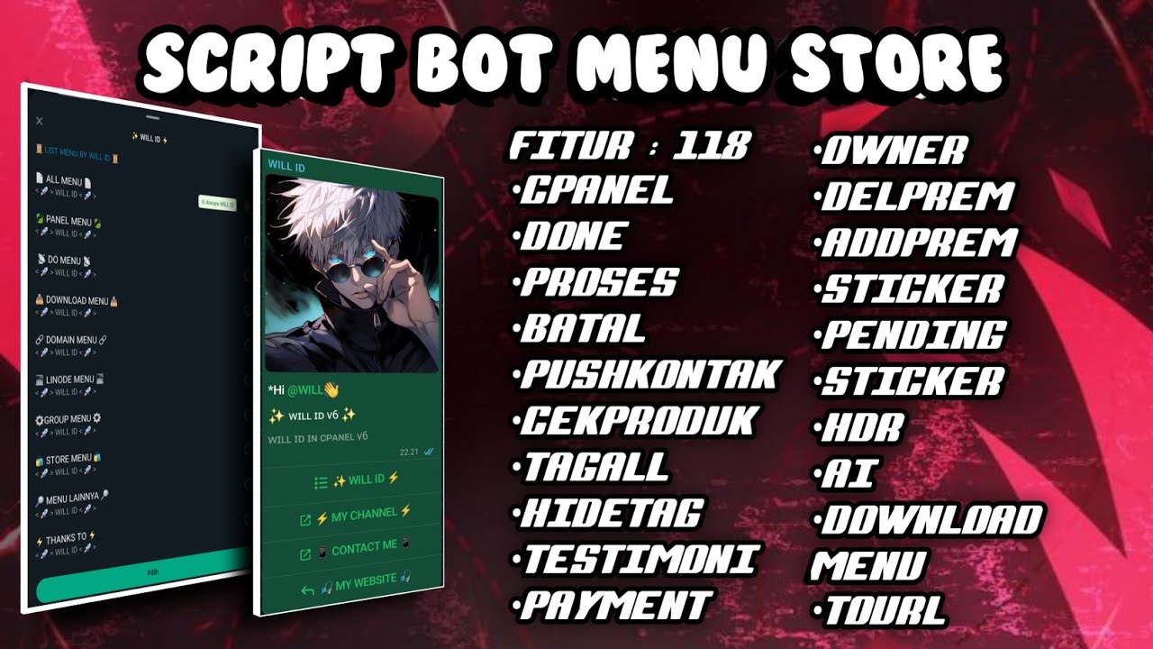 SCRIPT WA FITUR CPANEL | STORE LENGKAP NO ENC TERBARU - YouTube