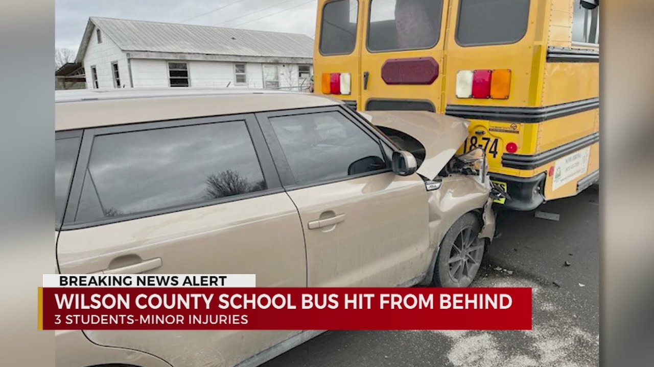 Wilson County school bus involved in crash - YouTube