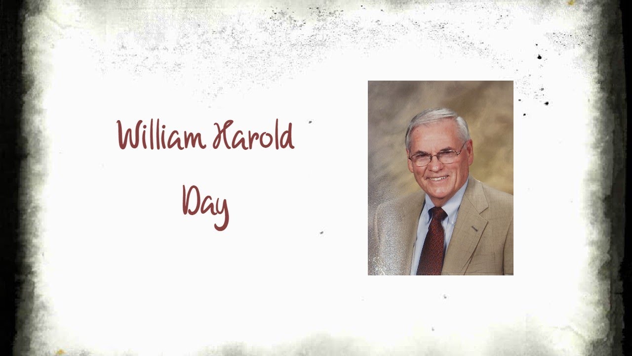 William Harold Day Funeral Service - YouTube