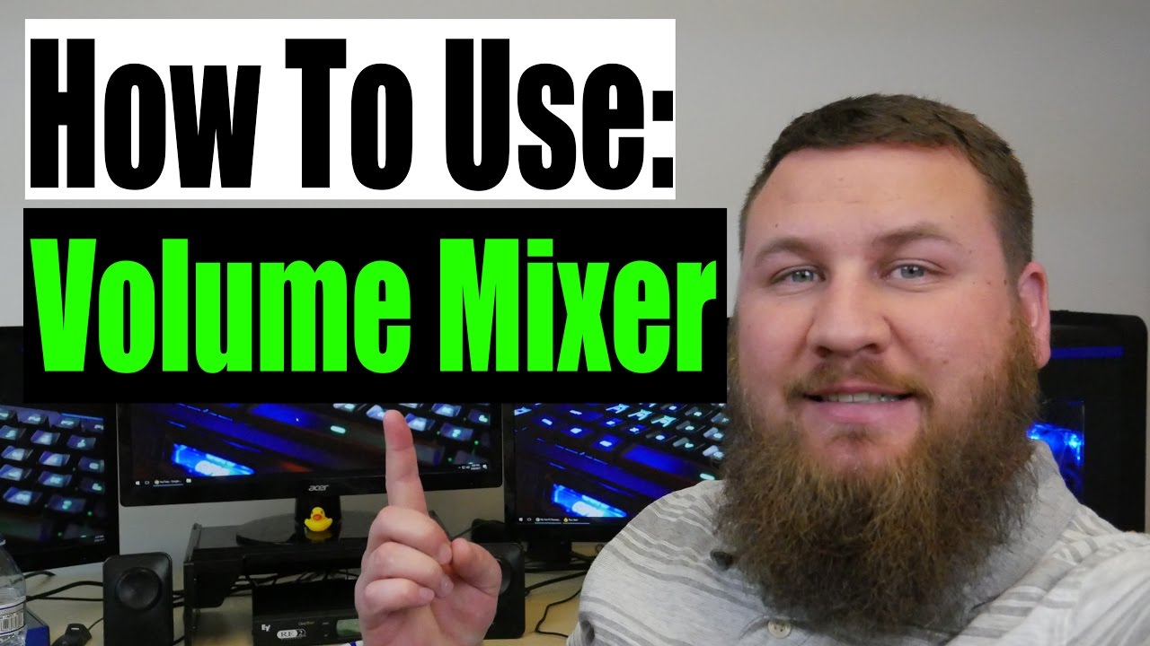 How To Adjust Your Volume With The Built in Mixer YouTube How To Adjust Your Volume With The Built in Mixer YouTube