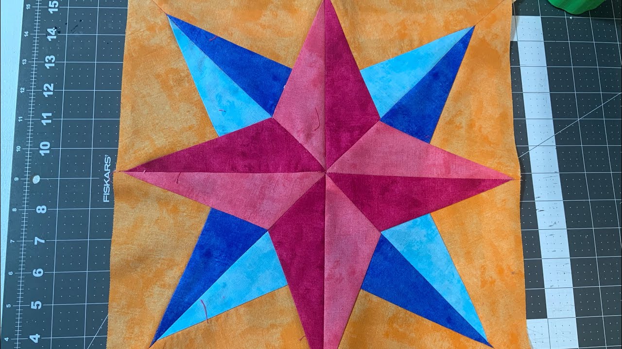 Double North Star Block - Barn Star Block of the month - YouTube